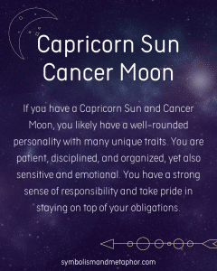 12 Capricorn Sun Cancer Moon Personality Traits