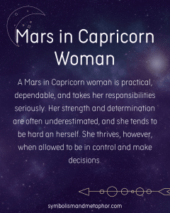 Mars in Capricorn Woman (Personality, Compatibility, Career)